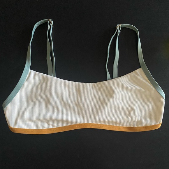 l*space | Swim | Lspace Ribbed Gemma Bikini Top Creambronzereef Green ...